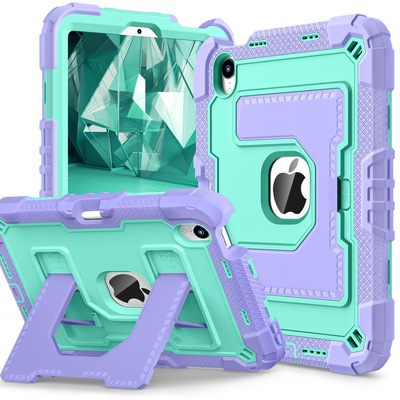 适用平板iPadmini6mini7儿童防摔保护套壳挂绳肩带外贸电商热卖款