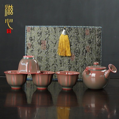 2025新款高端青瓷茶壶茶杯套装陶瓷家用一壶四杯喝茶功夫茶具送礼