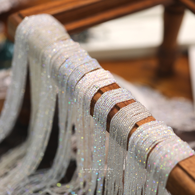 月白刻面2mm迷你切面珠diy材料