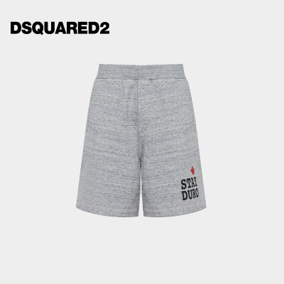 【低至5折】DSQUARED2/D2次方 男士字母徽标印花棉质休闲短裤
