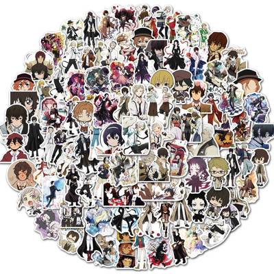 50/100Pcs Anime Stickers Bungou Stray Dogs Graffiti DIY Viny