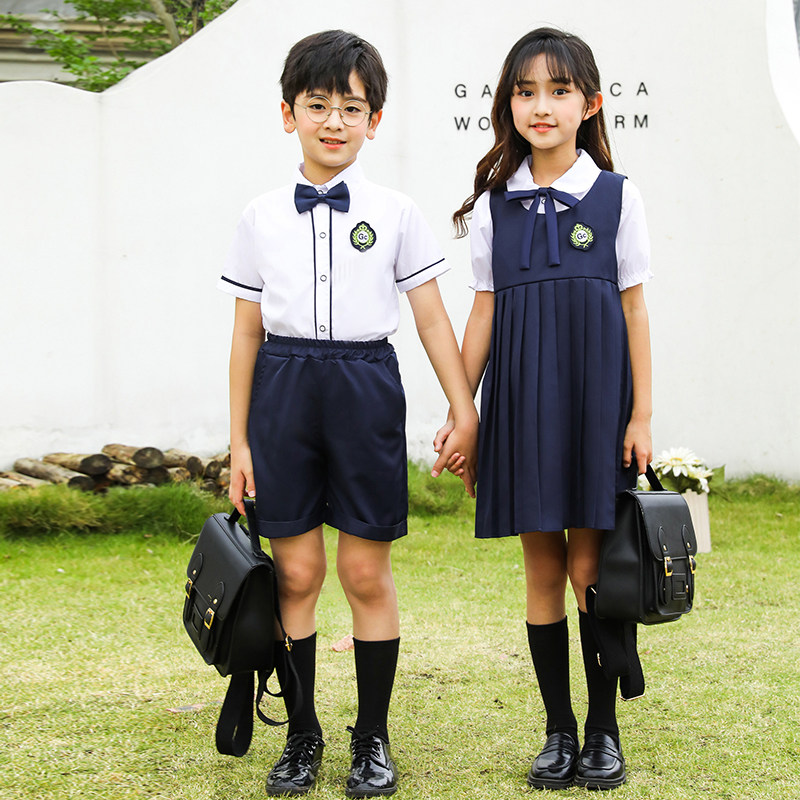 夏季小学生班服校服幼儿园园服英伦学院风儿童毕业照服装大合唱服