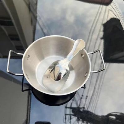 Korean-style stainless steel double-handle snack bowl, rice