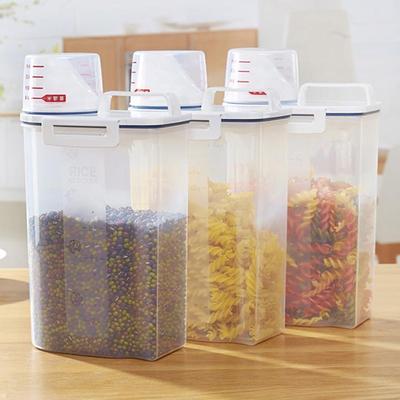 Cross-border Kitchen Grain Storage Jars, Transparent Plastic