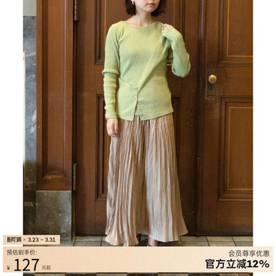 RANDA春夏薄款设计装饰针织衫