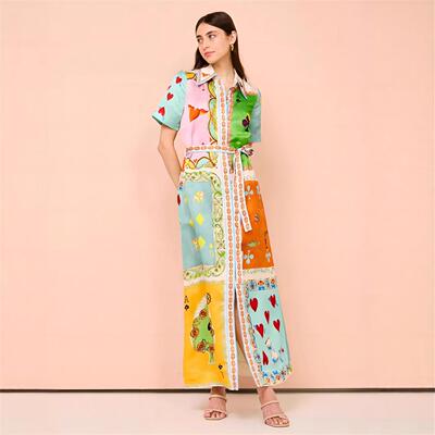 Bow sexy suspender slim fit dress for women2025款亚麻短袖宽