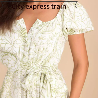 Printedcasuallinenloosesexydre