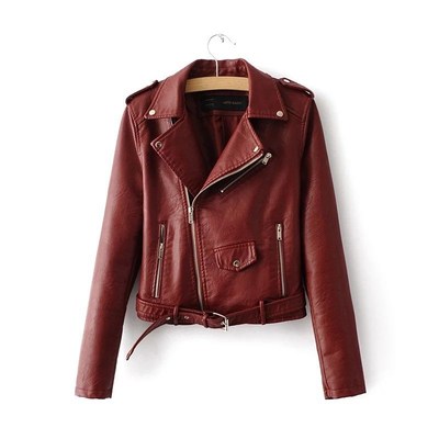 2018 Female Jackets Leather Jacket Autumn Coat For Women 女