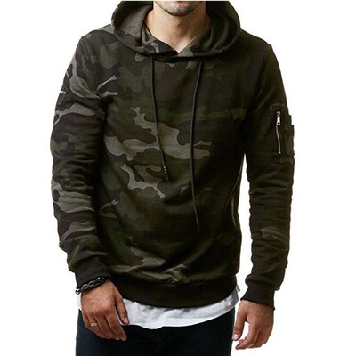 Cross-border men's self-cultivation casual camouflage long-