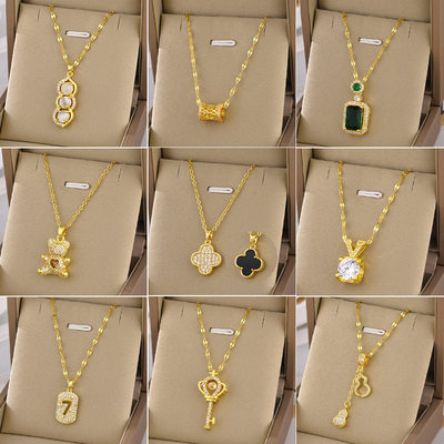 时尚简约锁骨项链不褪色