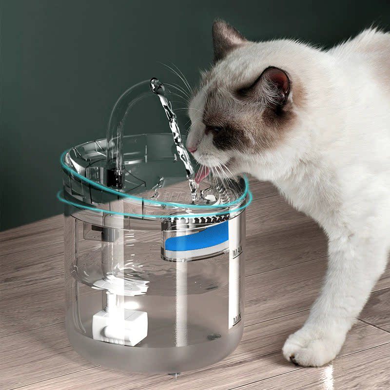 宠物智能饮水机自动循环过滤猫咪净水器流动水小猫红外感应喂水器