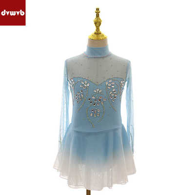 女款高端定制花样滑冰服装DVWVB