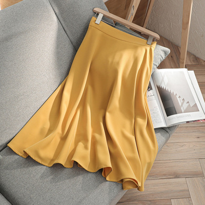 英国george melis春秋新款法式气质伞裙时尚半身裙女a字高腰