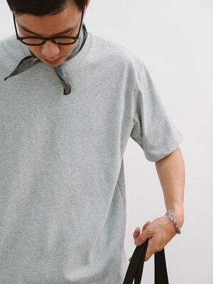 DAKYAM(达人)2026S/S PeachSkin Softouch 磨毛纯色抗皱打底TEE恤