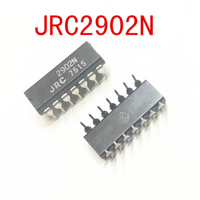 全新原装 2902N JRC2902N 丝印 2902N 直插 DIP-14 四运放芯片