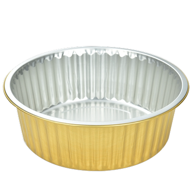 320/4000ML6370ML大容量金色加厚密封锡纸碗火锅外卖打包铝箔餐盒
