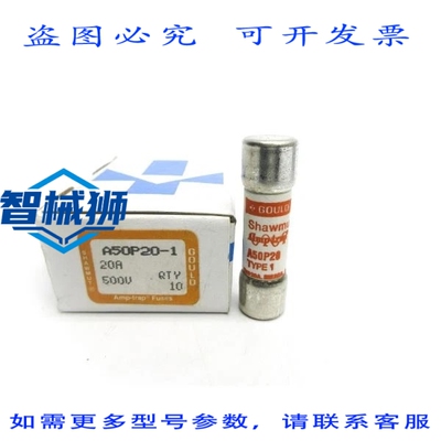 现货供应 GOULD SHAWMUT A50P20-1 500VAC 20A（10个装）（白/橙