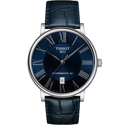 天梭卡森臻我商务时尚80机械男表