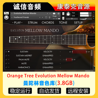 曼陀林音源Orange Tree Evolution Mellow Mando康泰克音源