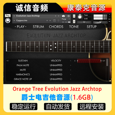 爵士电吉他音源 Orange Tree Samples Evolution Jazz Archtop