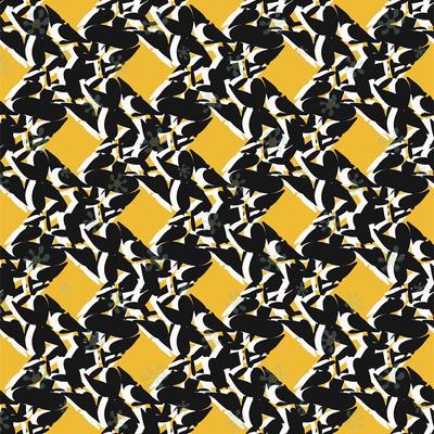 多图四方连续花型设计PSD TIF印花格式格子 手绘水彩民族风T38-4