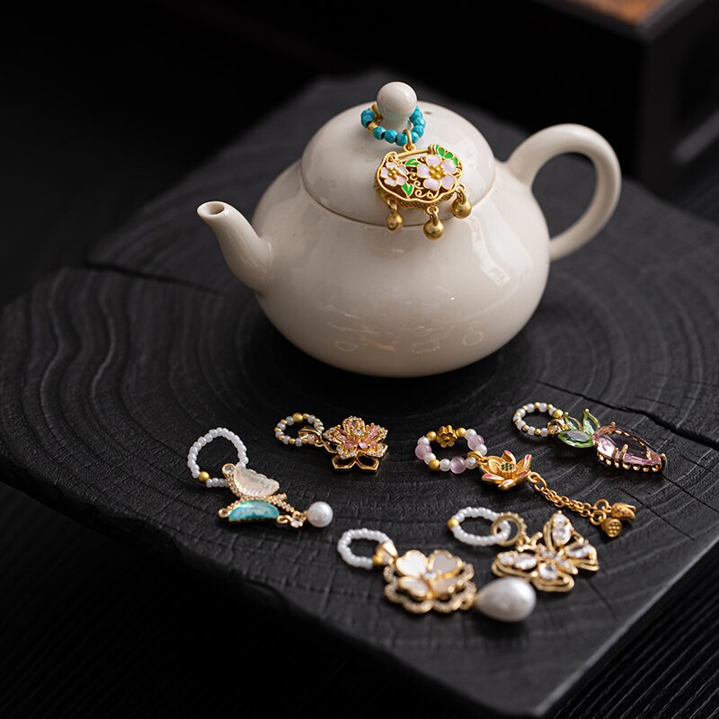 提溜吊坠手工壶绳家用茶壶盖碗装饰品功夫茶具配饰小挂件茶道零配