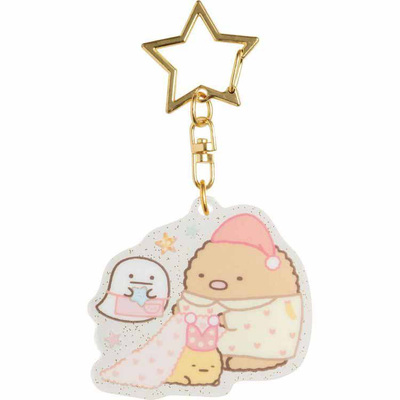 日本SanX正品Sumikko Gurashi角落生物 豬扒包掛件匙扣(睡衣)