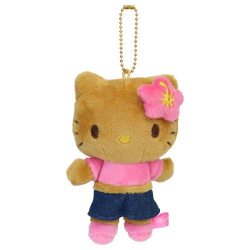 日本Sanrio正品Hello Kitty 毛絨公仔匙扣包掛件(日燒)
