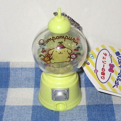 日本Sanrio正品Pompompurin布甸狗 香味鑰匙扣包掛件(扭蛋機)