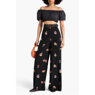 ZIMMERMANN正品代购过季款童趣彩色花朵休闲裤32938