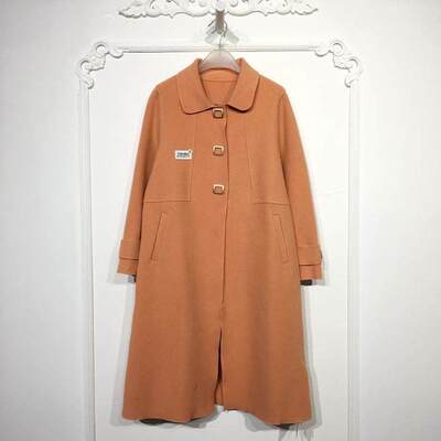 容系列 8151S177 时尚双面呢毛呢外套品牌女装折扣颦薪