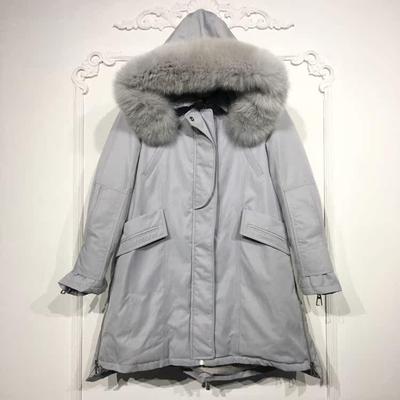 M系列 8152S138 时尚真毛领长款羽绒服品牌女装折扣颦薪