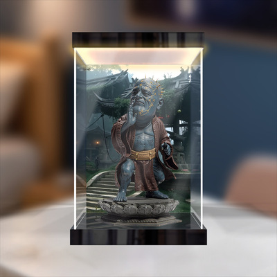 适用黑神话悟空幽魂12手办模型摆件高清灯箱款防尘罩亚克力收纳盒