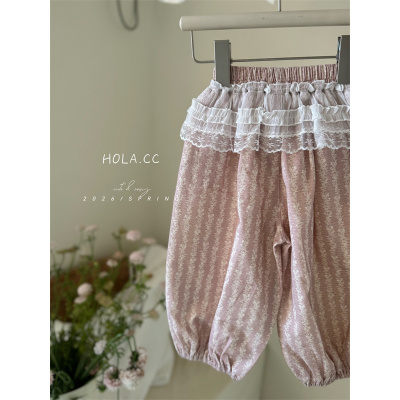 HOLA.CC·26春~花边印花灯笼裤3138