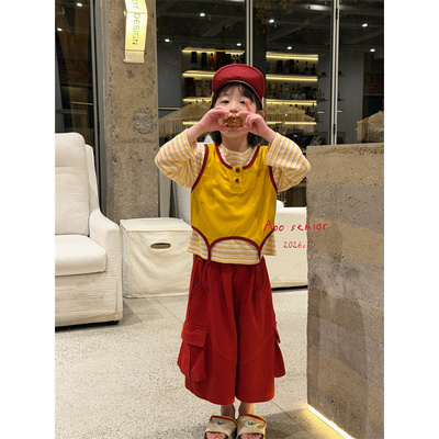 Aoo·26春~背心条纹两件套26x61115