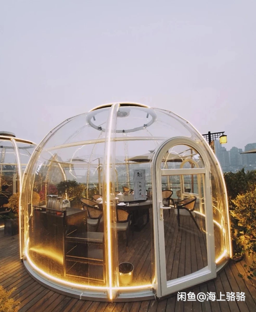 网红泡泡屋透明帐篷星空房酒店营地景区抖音PC帐篷房子民宿厂家