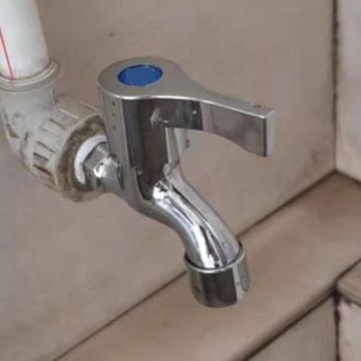 拖把池家用洗衣机水龙头6分4分铜芯水龙头不锈钢水咀网嘴快开龙头