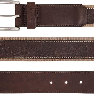 EddieBauer男性牛皮休闲皮带