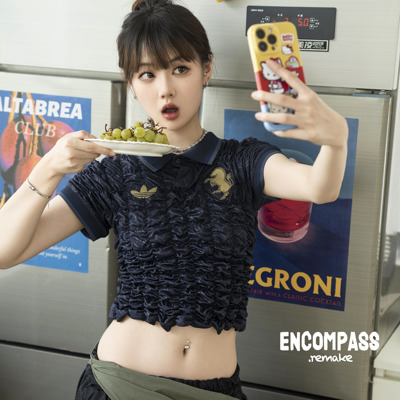 Adidas Remake Jerseyfit 球衣穿搭 足球俱乐部 褶皱T恤ENCOMPASS