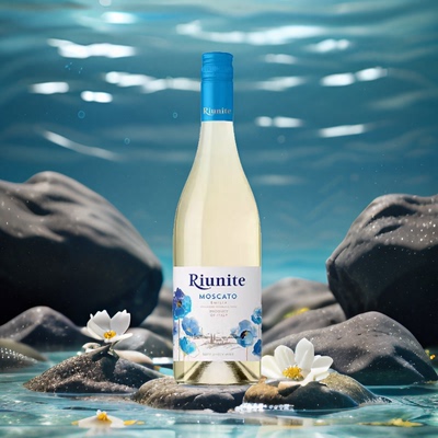 优尼莫斯卡托起泡气泡酒意大利原瓶进口 Riunite甜白葡萄酒750ml