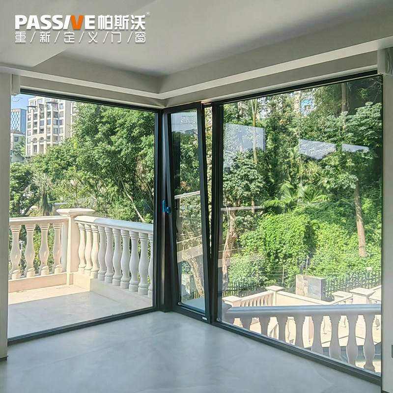 帕斯沃W75H极简窄边断桥铝系统门窗封阳台隔音窗落地窗户定制