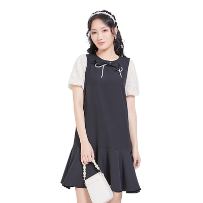 优美世界a字鱼尾连衣裙