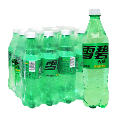 可口可乐无糖雪碧汽水680ml*12瓶