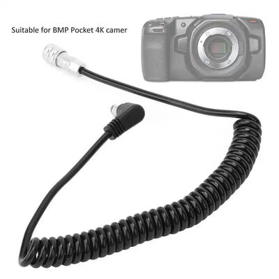 Photo Studio DC to 4K 2Pin Spring Power Cable for Blackmagic