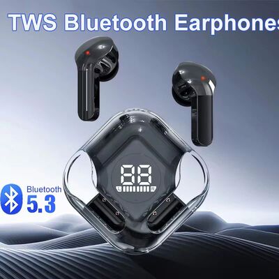 TWS Wireless Earphones Bluetooth 5.3 Transparent Headset ENC