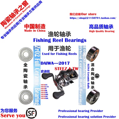 17史迪兹A TW远投陶瓷轴承|17 DAIWA STEEZ A TW 1016 Bearing