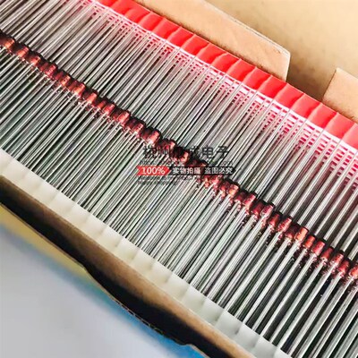 1W直插稳压二极管 1N4728A 1W 3.3V DO-41编带3V3 整盒2500只