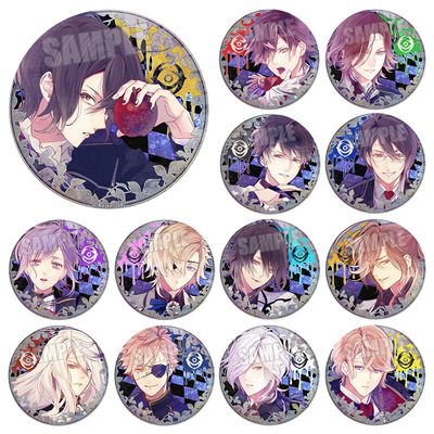 魔鬼恋人动漫徽章 DIABOLIK LOVERS逆卷修无神琉辉吧唧胸章13种/F