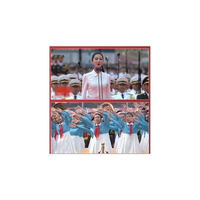 六一青少年千人献词团蓝白制服冯琳同款朗诵服儿童合唱运动会服装