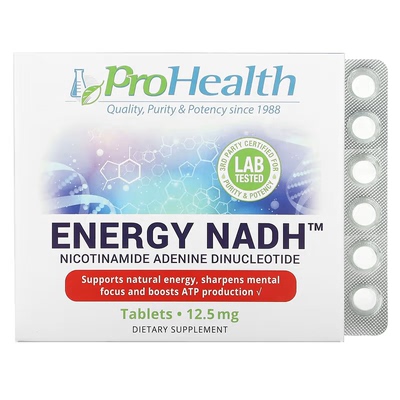 美国品牌ProHealth Longevity 能量 ATP/NADH 12.5mg/90片
